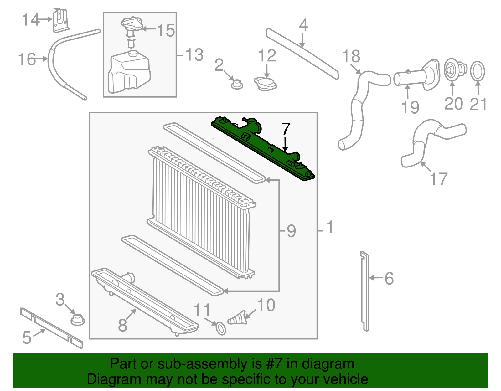 16441-28550 - High-Quality Radiator Inlet Tank for 2007-2011 Toyota ...