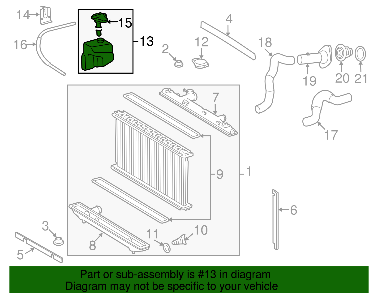 16470-0P020 - High-Quality Reservoir Assembly for 2007-2011 Toyota ...