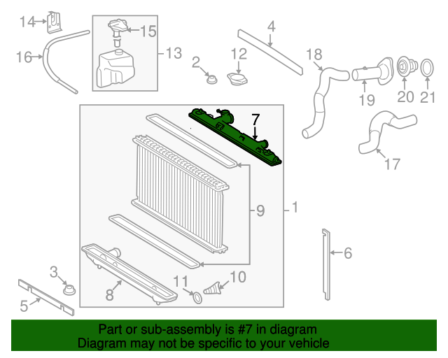 16441-28550 - Radiator Inlet Tank 2007-2011 Toyota Camry | Longo Toyota ...