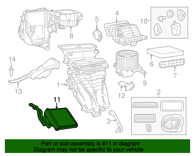 68241596AA - Core - 2015-2022 Ram ProMaster City | Mopar Parts Canada