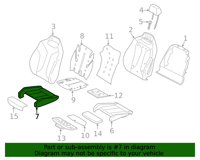 52-10-7-940-543 - Cushion Cover - 2019-2024 BMW | BMW Parts Exchange