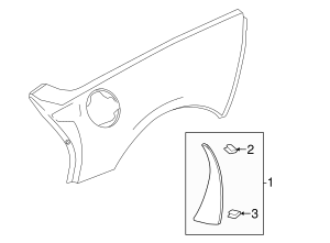 2014-2019 Chevrolet Corvette Wheel Opening Molding 23489905 ...