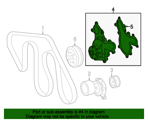 2007-2021 Toyota Engine Water Pump 1610009491 | Toyota Parts Center