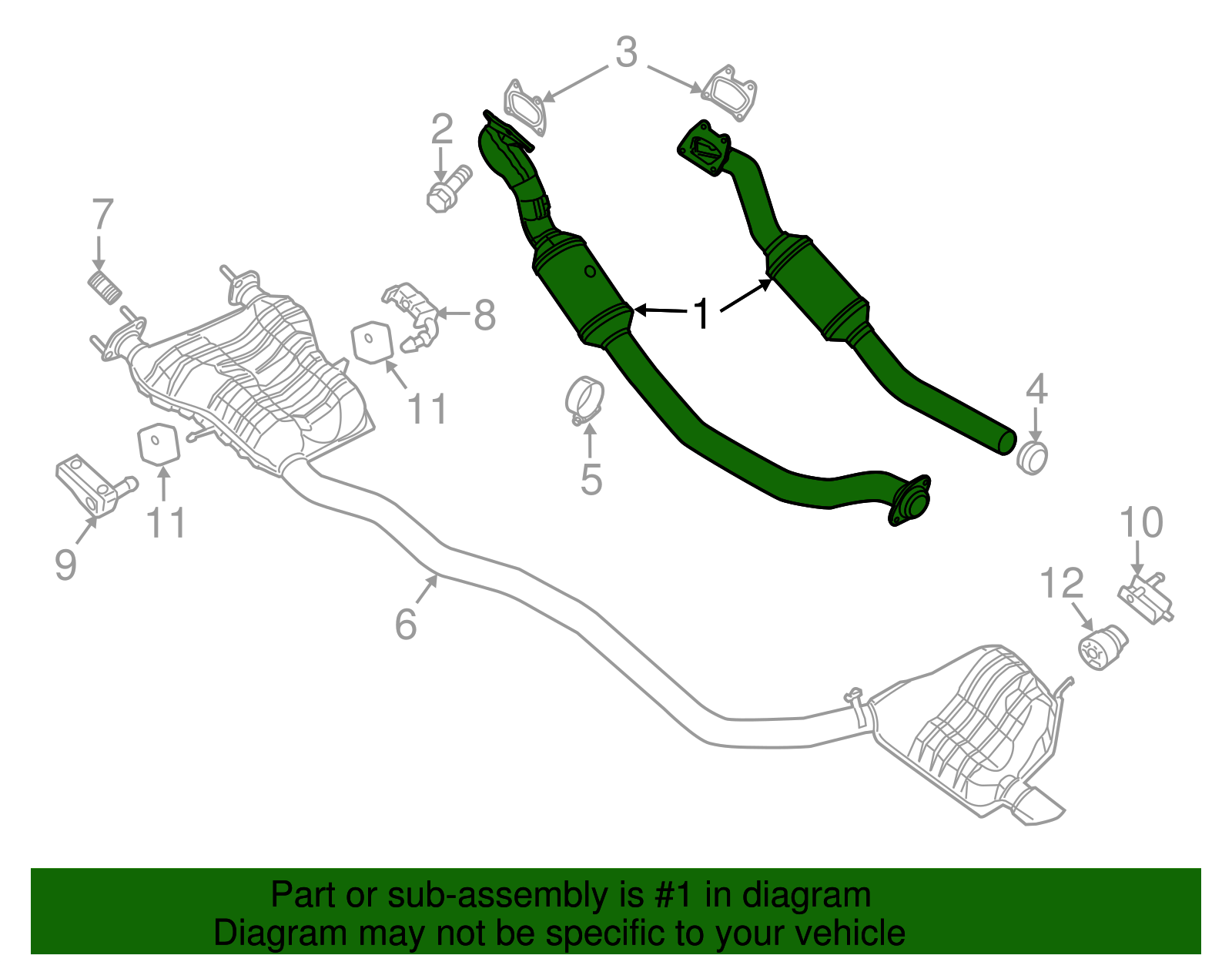 2011-2012 Mopar Converter 68036556AG | Mopar Parts Canada