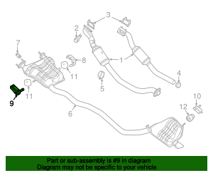2011-2018 Mopar Muffler W/Tailpipe Center Bracket 68084692AB ...