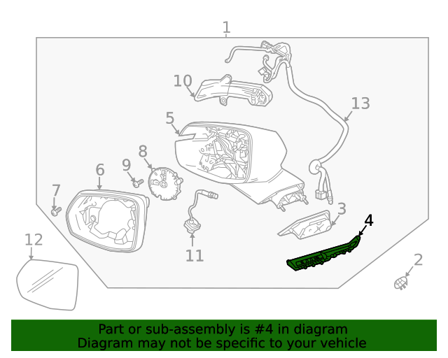 2020-2021 Cadillac XT6 Mirror Assembly Seal 84521253 | GMPartsDirect.com