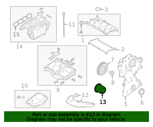 15208-65F1B - Oil Filter 2018-2024 Nissan | Nissan Parts & Accessories ...