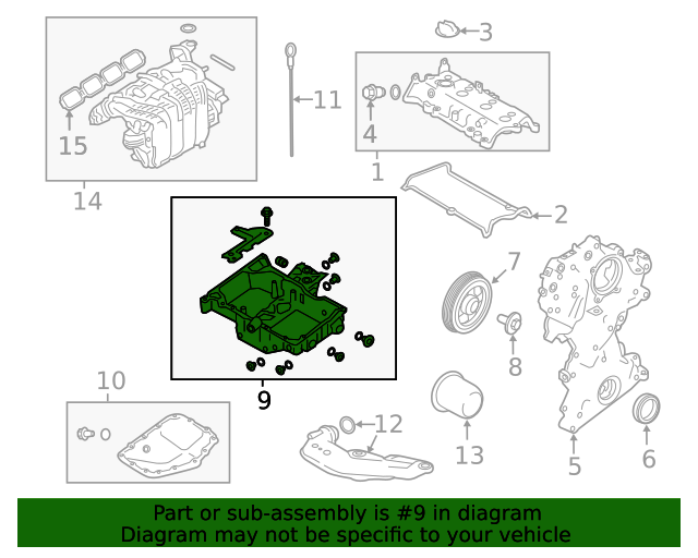 11110-6CA1A - Oil Pan 2019-2022 Nissan | Nissan Parts & Accessories Online
