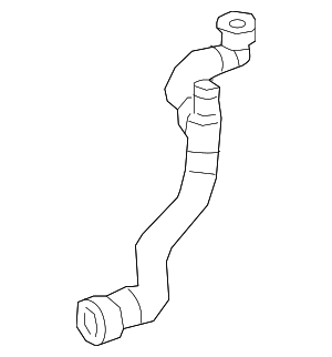 242-501-75-58 - Radiator Coolant Hose 2014-2017 Mercedes-Benz ...