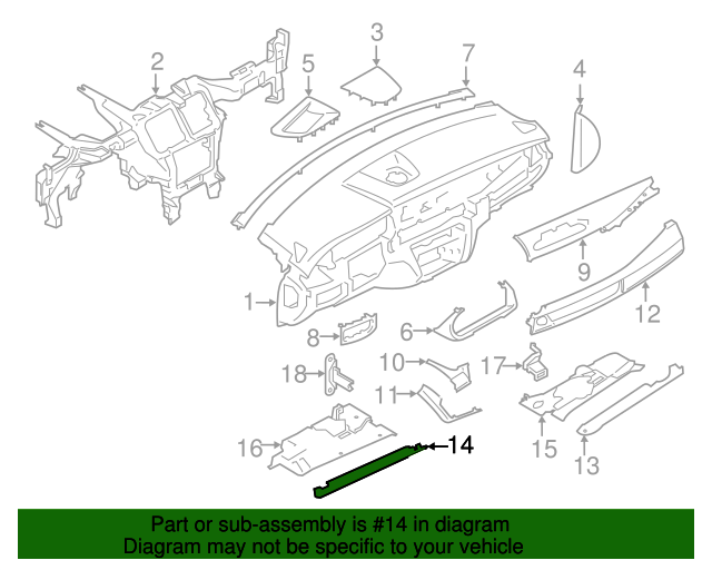 51459281642 - 2014-2018 BMW Lower Trim (51-45-9-281-642) | BMW of South ...