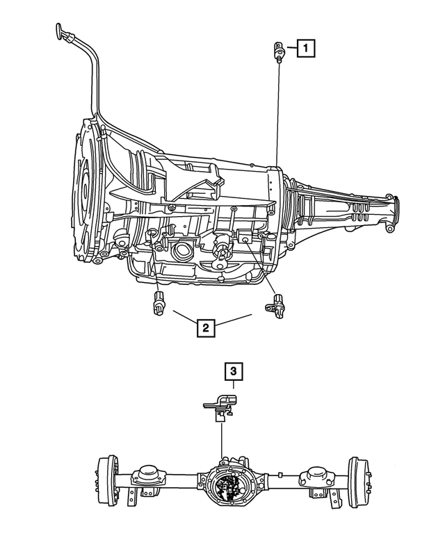 2013 Ram 3500 Wheel Speed Sensor, Left Rear 68160915AA | Mopar eStore