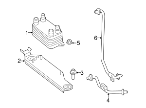 2012-2016 Mercedes-Benz Automatic Transmission Oil Cooler Tube 204-528 ...