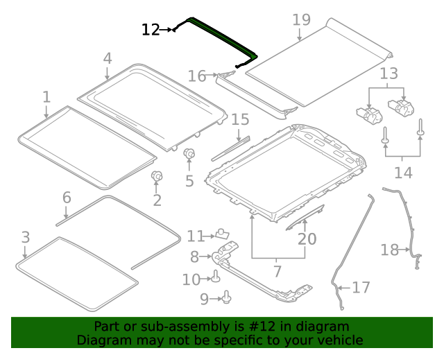 ML3Z-1654022-A - Drip Channel - 2021-2023 Ford | Lasco Auto Parts