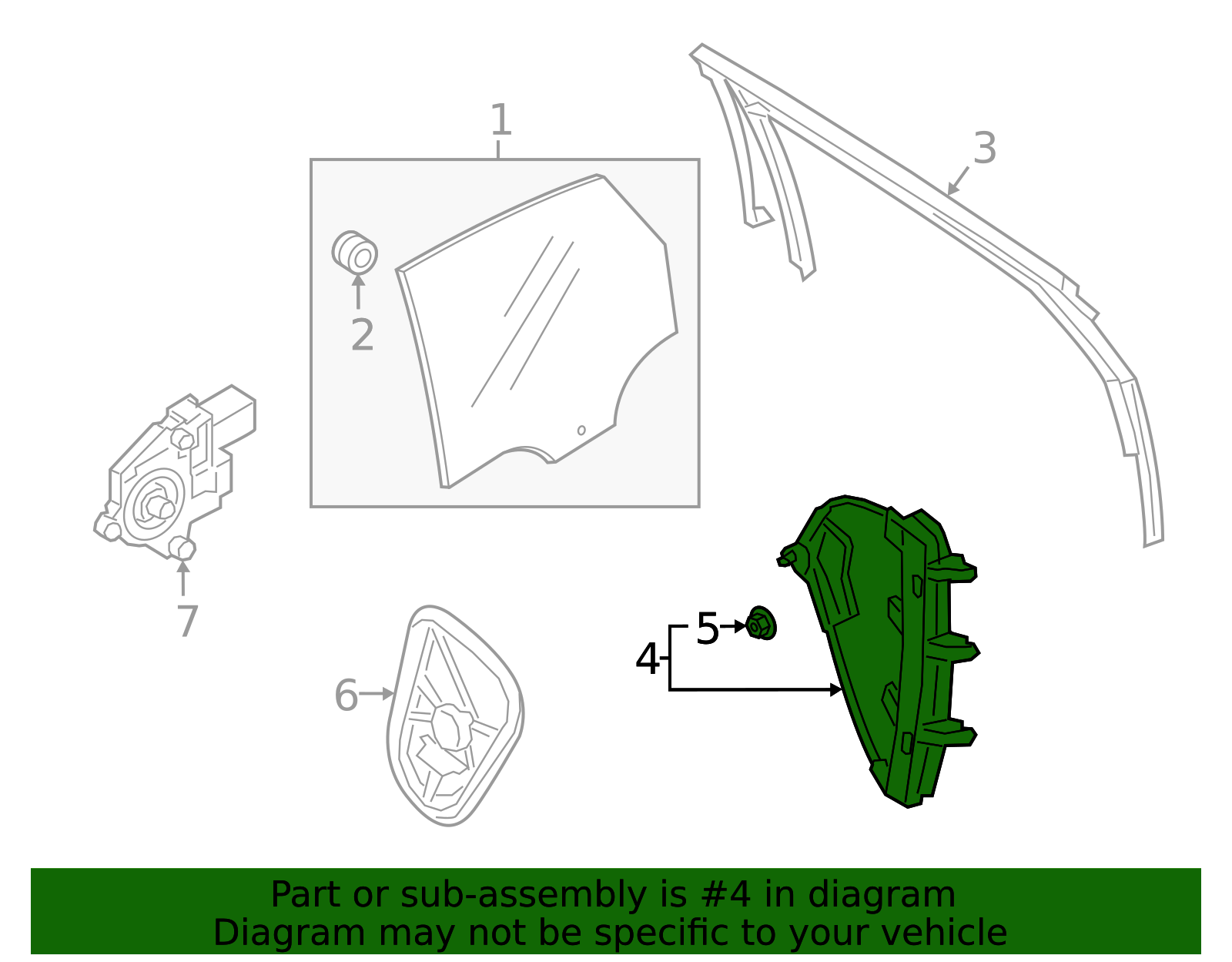 2019-2025 Volkswagen Jetta Window Regulator 17A-839-462-D | OEM Parts ...