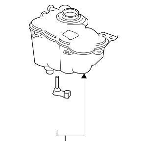 Genuine OEM Reservoir Tank Part# T2H4044 Fits 2016-2019 Jaguar: Up To ...