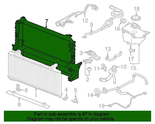 2016-2023 Jaguar Radiator Support Panel T2H39793 | JaguarParts.com