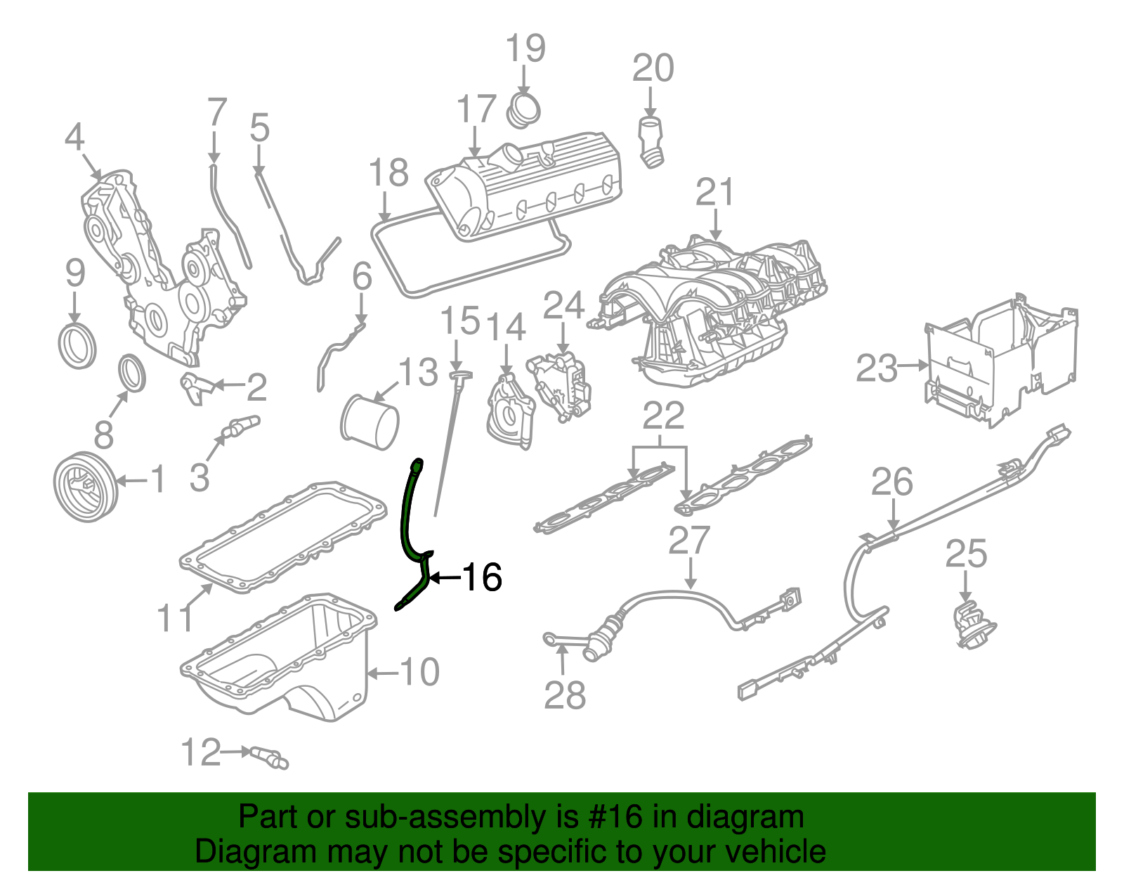 2004-2008 Ford | Tube Assembly | 3L3Z-6754-AA | Walls' Ford Parts