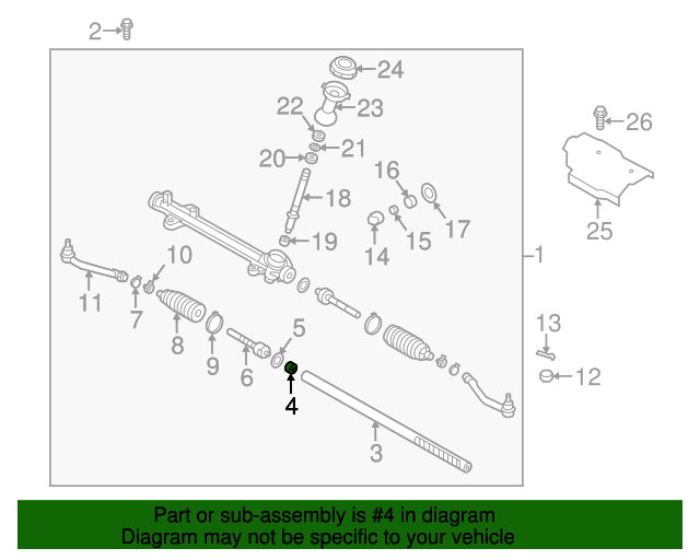 2011-2019 Hyundai Rack Bushing 56521-3Q000 | OEM Parts Online