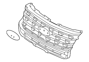 2018-2019 Ford Explorer Grille JB5Z-8200-DB | TascaParts.com