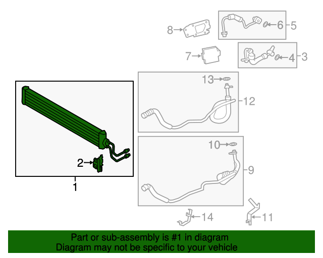 17-21-7-575-243 - Trans Cooler - 2010-2019 BMW | BMWPartsHub