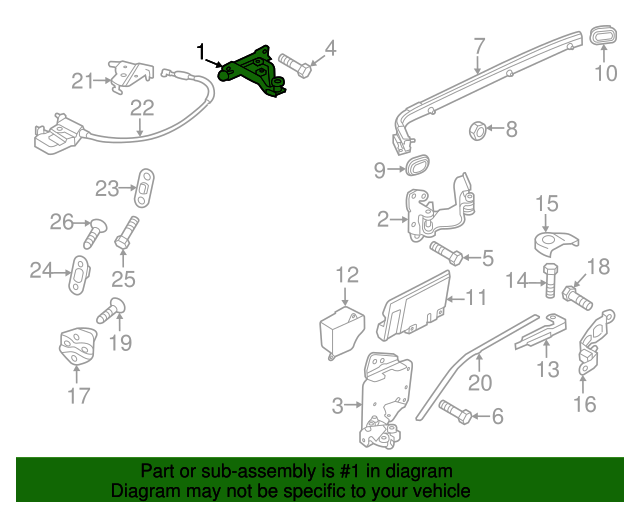2012-2015 Mazda 5 Roller Assembly C513-72-2A0C | Real Mazda Parts