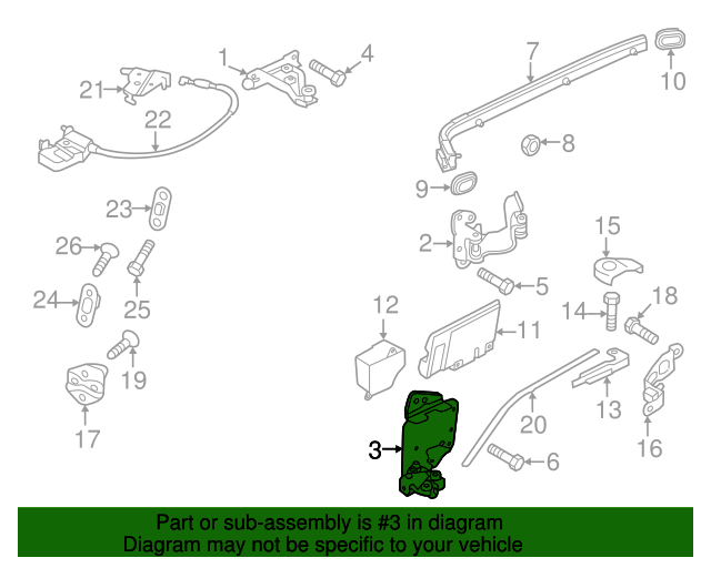 2012-2015 Mazda 5 Roller Assembly C513-73-2C0D | RealMazdaParts.com