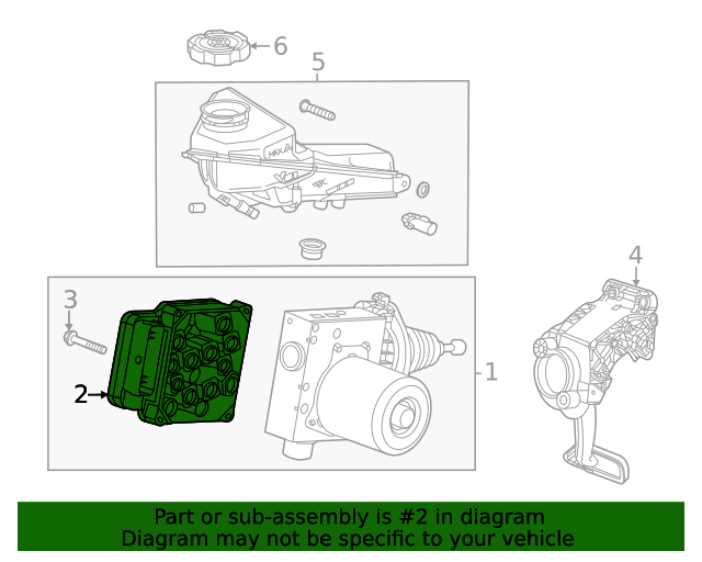 2021 Cadillac Electronic Brake Control Module 86779255 | GMPartsDirect.com