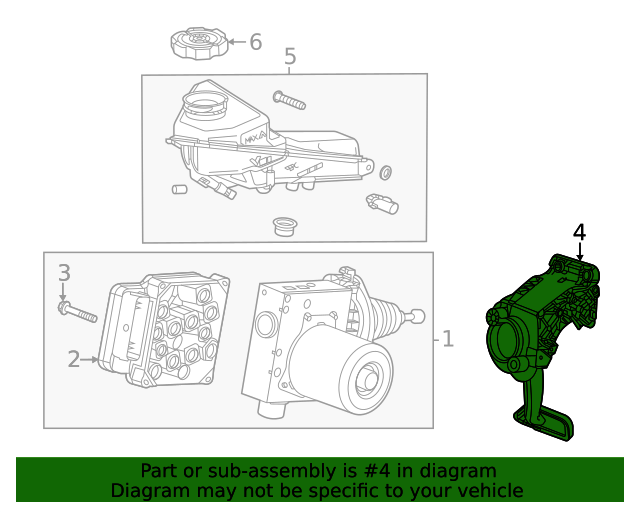 2022-2024 Cadillac CT4 Pedal Assembly 85144647 GM | GMPartsDirect.com