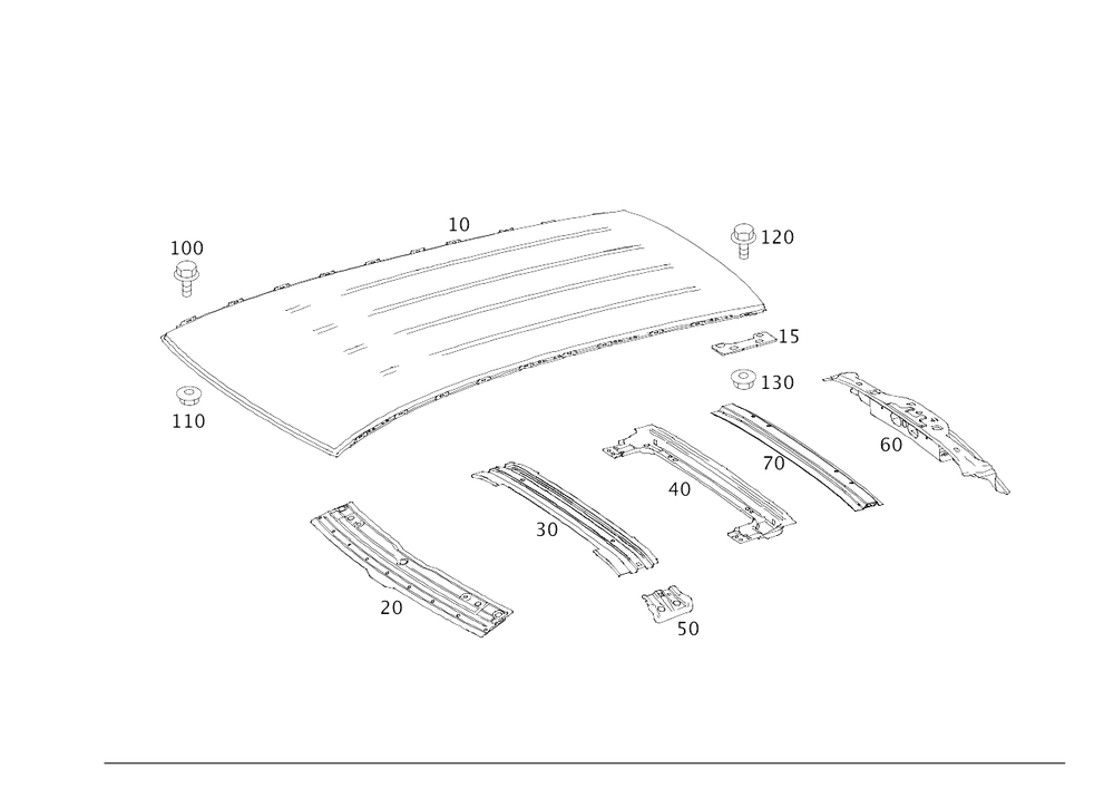 253-650-06-00 - Paneling, Roof 2016-2022 Mercedes-Benz | Mercedes-Benz ...