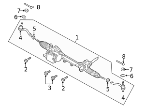 2019-2021 Genesis G90 Rack And Pinion Assembly 57700-D2550 | OEM Parts ...