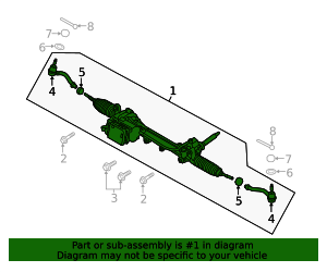 2019-2021 Genesis G90 Rack And Pinion Assembly 57700-D2550 | OEM Parts ...