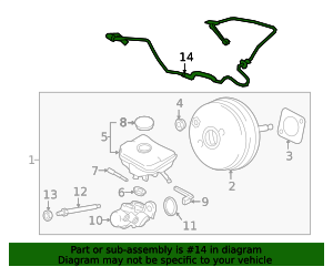 2019-2024 Porsche Macan Vacuum Hose 95B-611-931-AL | Porsche OEM Parts ...