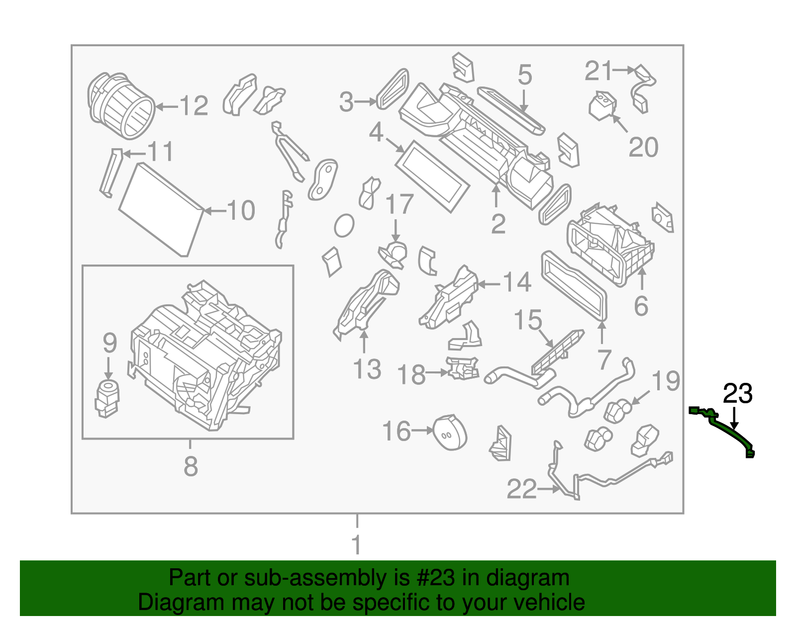92590-3SH0A - Drain Hose 2013-2019 Nissan Sentra | Nissan Parts ...