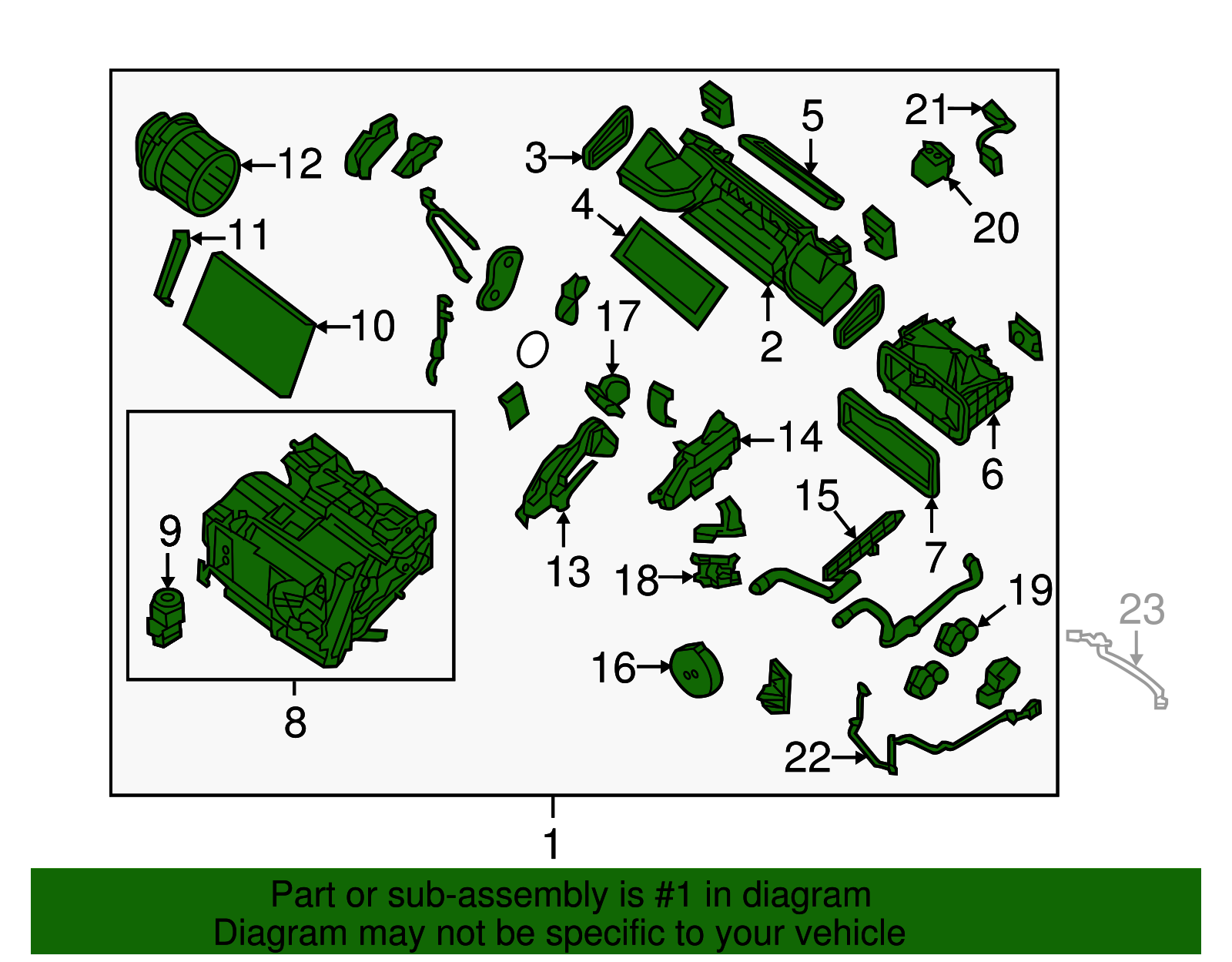 2018-2019 Nissan Sentra AC & Heater Assembly 27210-5UD0B | Scott Evans ...