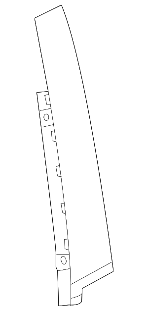 84687061 - Front Driver Side Door Window Frame Rear Applique 2018-2023 ...