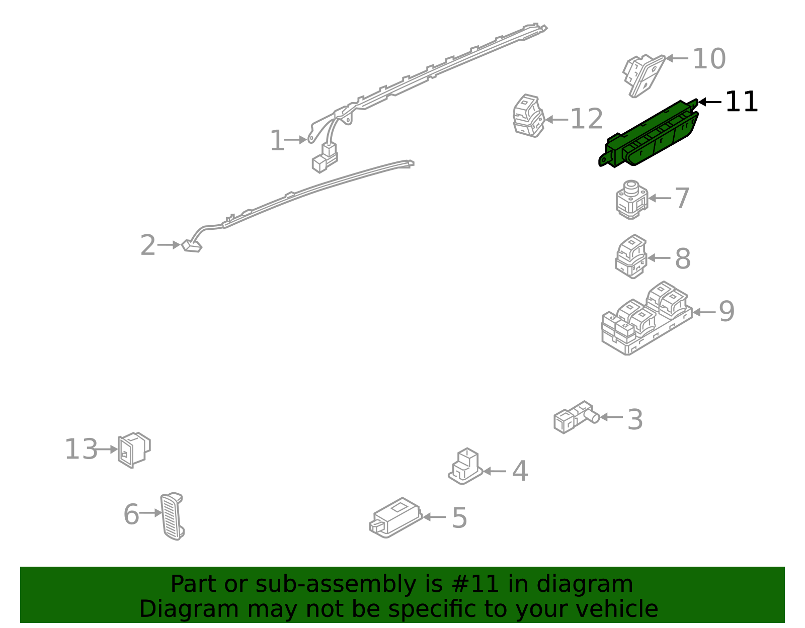4K0-959-769-A-3Q7 - Memory Switch 2019-2025 Audi | Audi OEM Parts