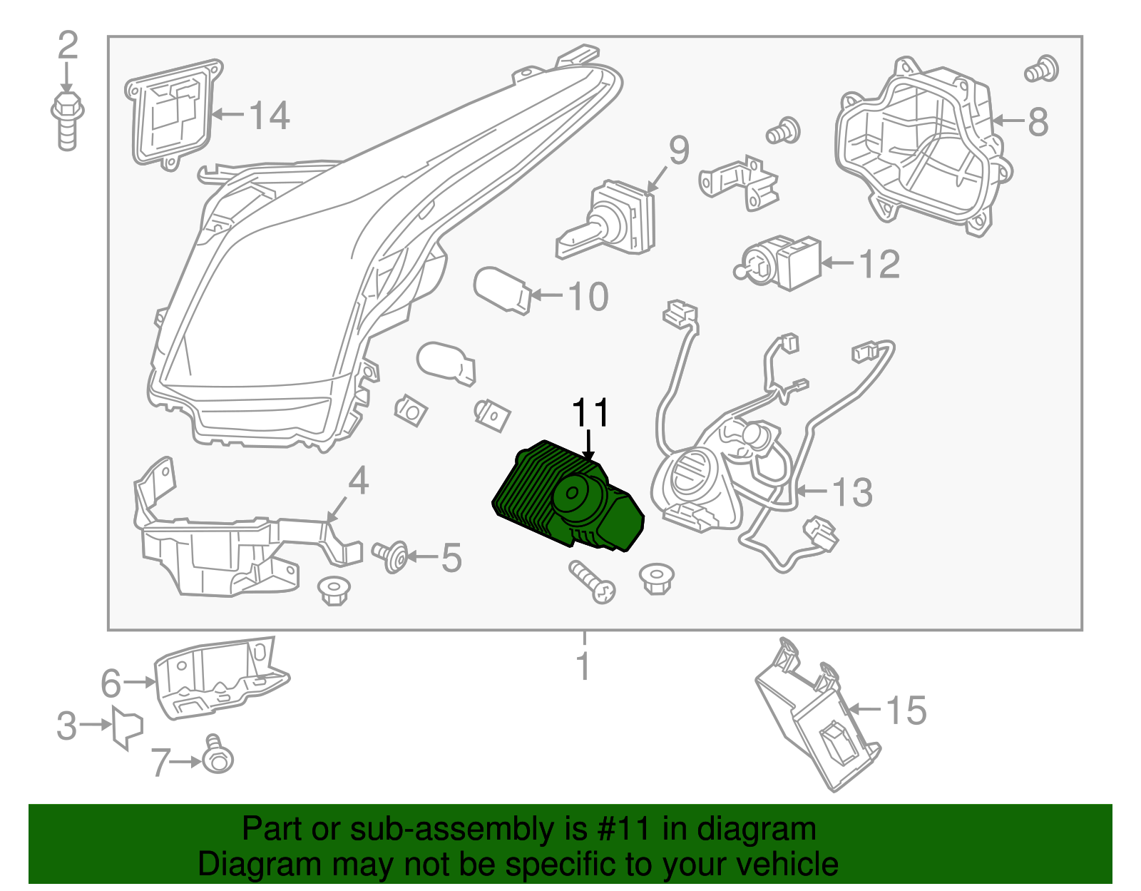 22783822 - Daytime Running Light Bulb 2013-2019 Cadillac ATS | Gateway ...