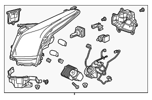 22989366 - Passenger Side Headlamp Assembly 2016-2019 Cadillac ATS ...