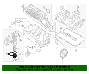 11-42-8-575-907 - Engine Oil Filter Cover 2016-2019 BMW ...
