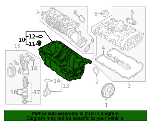 11-13-8-590-017 - Oil Pan 2016-2019 BMW | Genuine BMW Parts