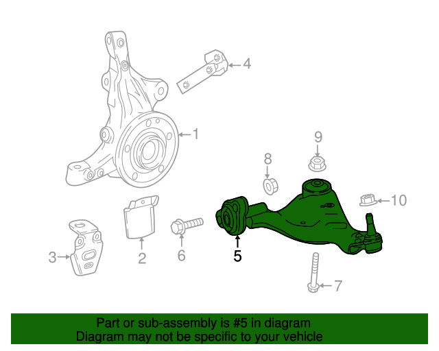 2016-2023 Mercedes-Benz Metris Lower Control Arm 447-330-15-07 ...