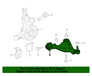 447-330-14-07 - Lower Control Arm 2016-2023 Mercedes-Benz Metris ...