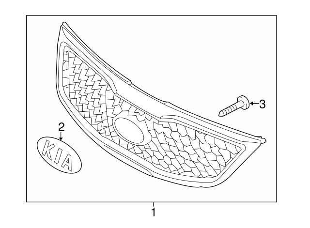 86350-3W500 - Grille Assembly 2014-2016 Kia Sportage | Kia.Parts Store