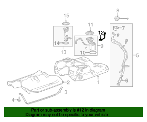 13581735 - Fuel Level Sensor Kit with Seals 2010-2016 Cadillac SRX ...