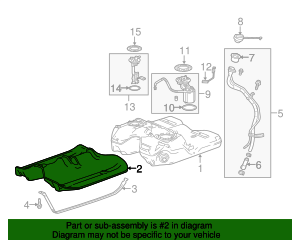 2010-2016 Cadillac SRX Fuel Tank Heat Shield 15871538 | GMPartsDirect.com