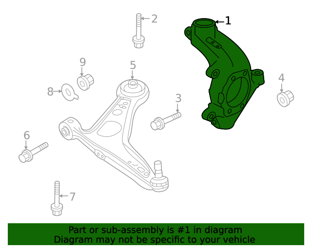 2021 Nissan Rogue Knuckle 40014-6RA0A | TascaParts.com