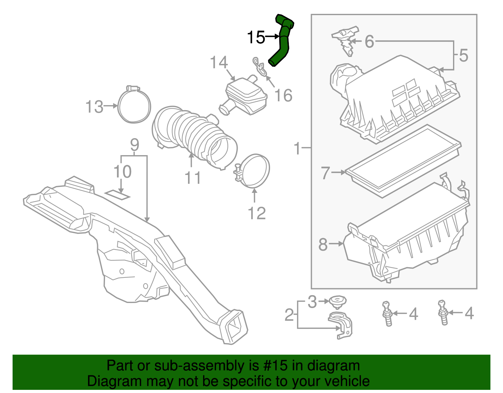 12262-25040 - PCV Valve Hose 2018-2025 Toyota Camry | Longo Toyota Parts