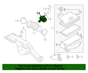 2018-2021 Toyota Camry Engine Air Intake Resonator 17893-F0100 | Toyota ...