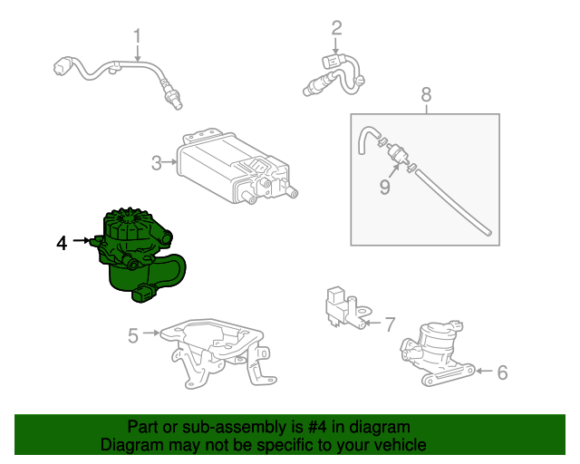17610-0C040 - A.I.R Pump - 2010 Toyota 4Runner | OEM Genuine Toyota Parts