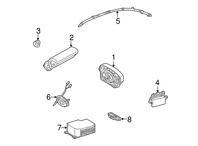 002-820-38-26 - Exchange Control Unit Mercedes-Benz USA Parts